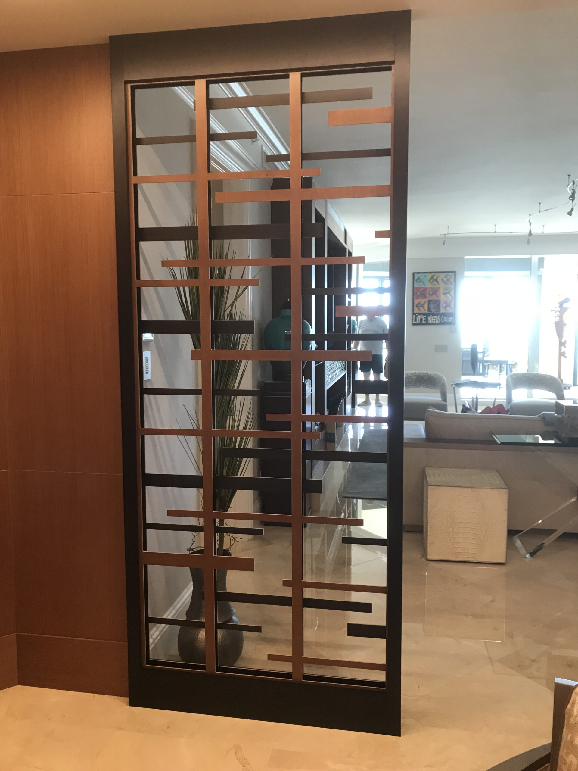 Custom Wall Divider | Naples Florida Project | Lattice Panels